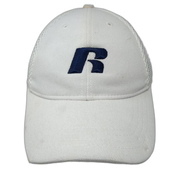 Russell Athletic | Accessories | Russell Logo Fitted Hat White Medium ...
